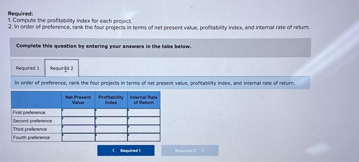 Solved Exercise 14-11 (Algo) Preference Ranking of | Chegg.com