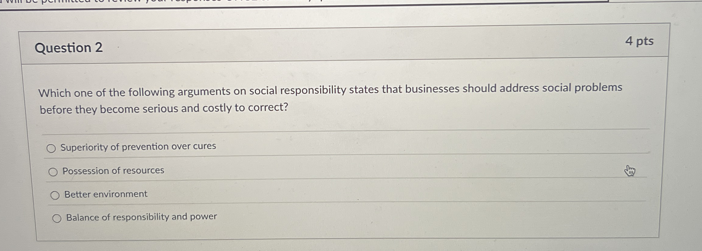 Solved Question 2Which one of the following arguments on | Chegg.com
