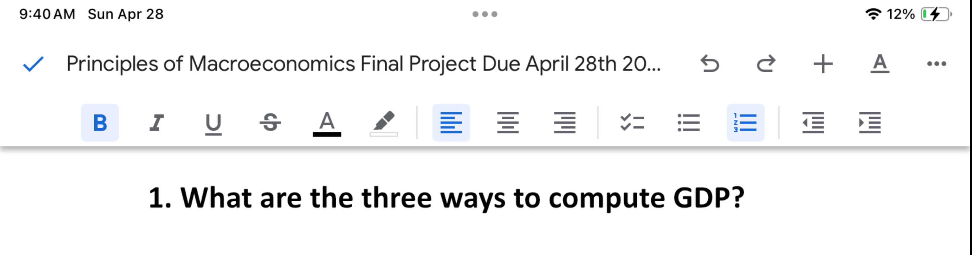Solved What are the three ways to compute GDP? | Chegg.com