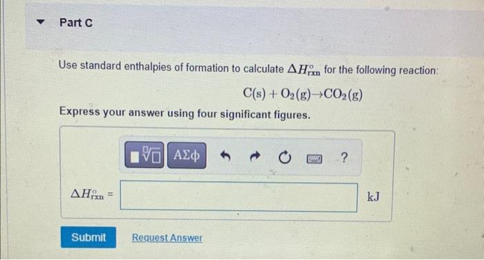 Solved Use standard enthalpies of formation to calculate | Chegg.com