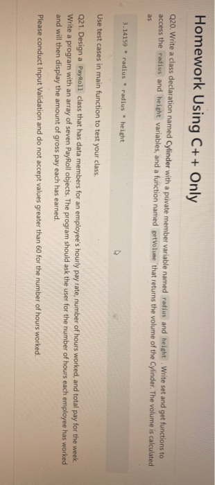 Solved Homework Using C Only Q20 Write A Class 6761