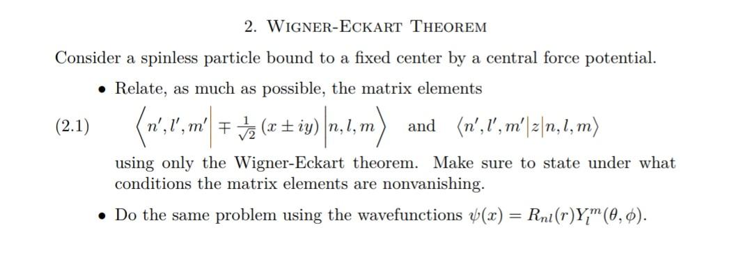 Solved Spherical Tensors A Cartesian vector (or rank-1 | Chegg.com