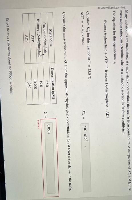 Solved Many metabolites are maintained at steady-state | Chegg.com