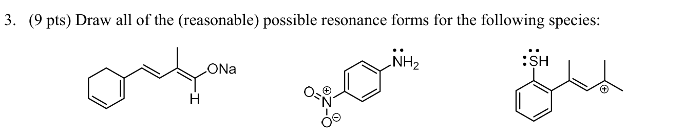 Solved 3. (9 ﻿pts) ﻿Draw all of the (reasonable) ﻿possible | Chegg.com