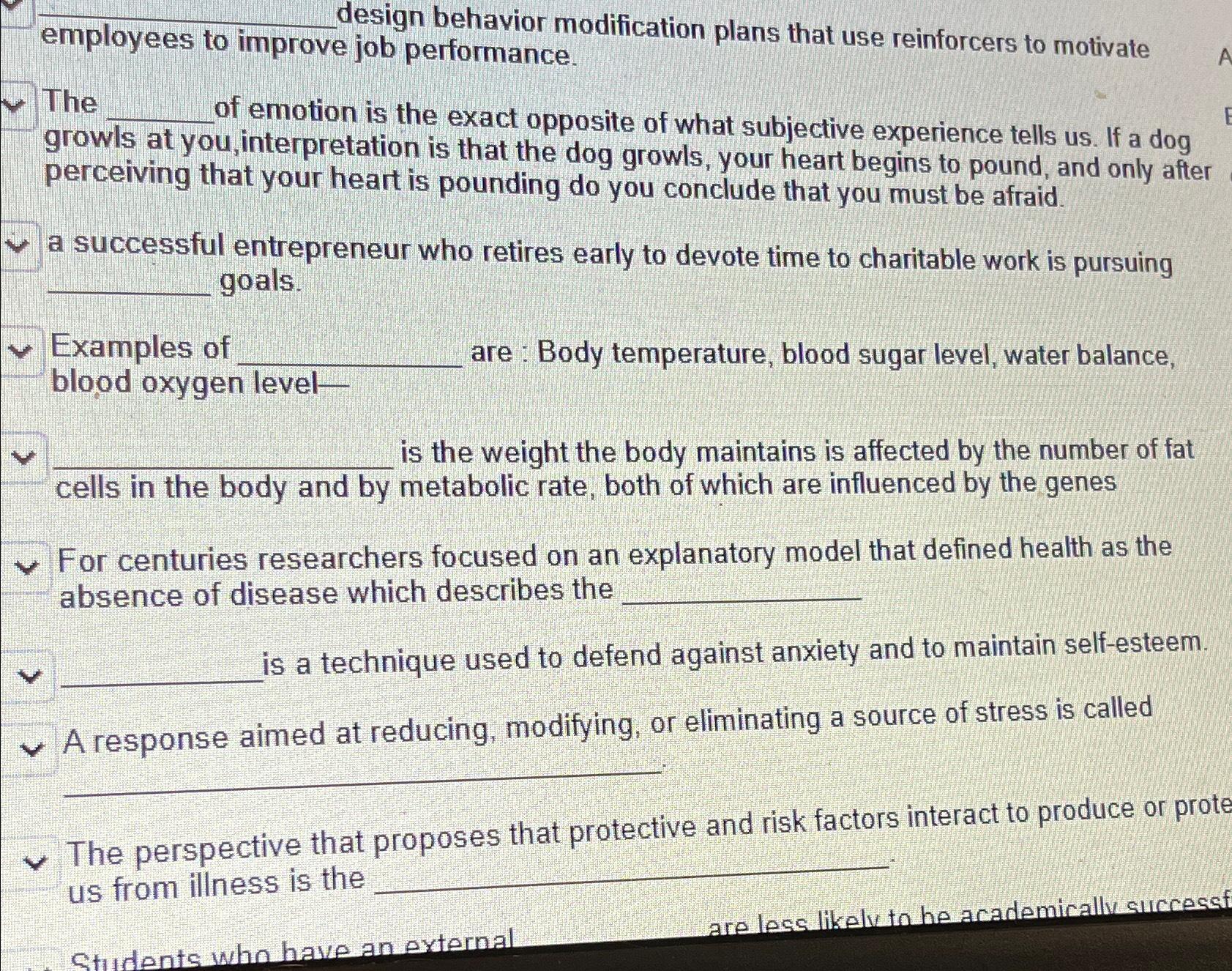 design behavior modification plans that use | Chegg.com