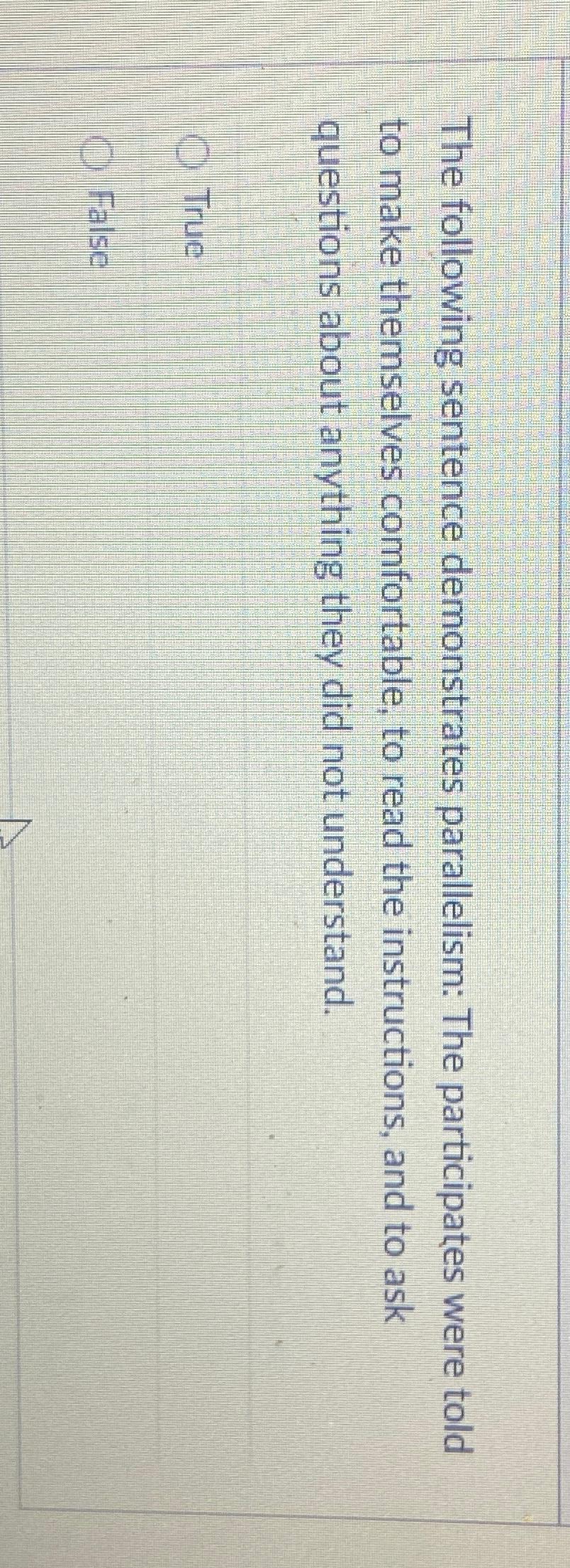 Solved The following sentence demonstrates parallelism: The | Chegg.com