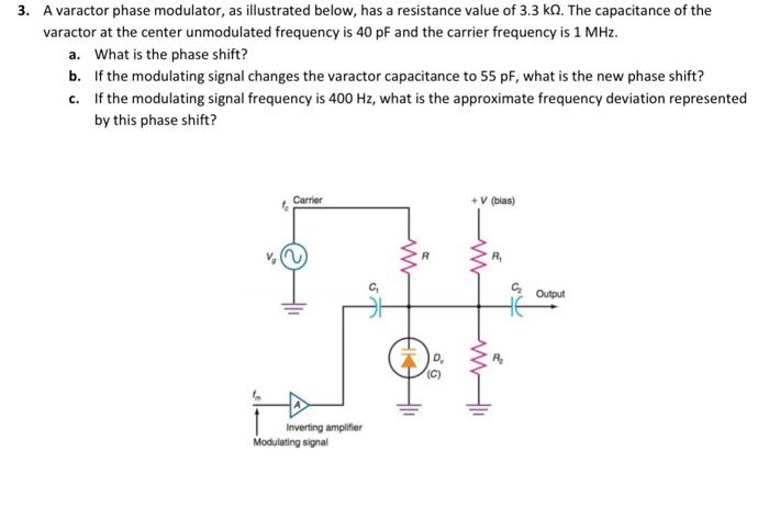 Solved 2. A phase modulator produces a maximum phase shift | Chegg.com