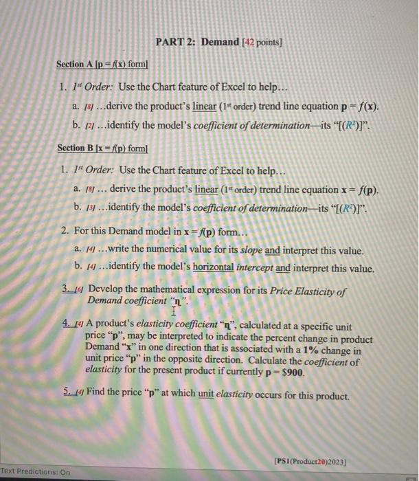 Solved 1. I" Order: Use the Chart feature of Excel to | Chegg.com