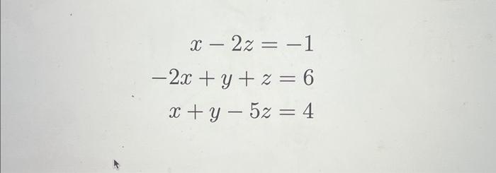 Solved find solution set to the following systems of Linear | Chegg.com