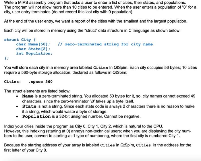 Write a MIPS assembly program that asks a user to | Chegg.com