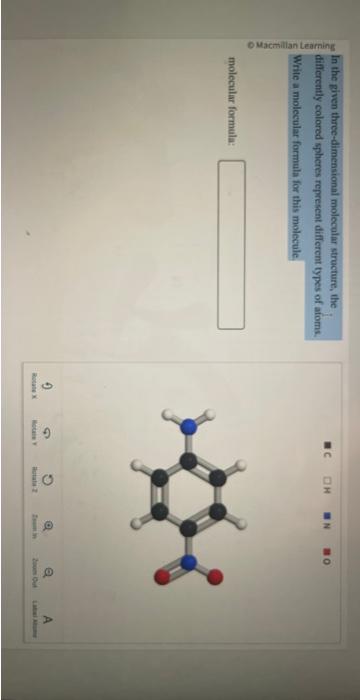 Solved In the given three-dimensional molecular structure, | Chegg.com