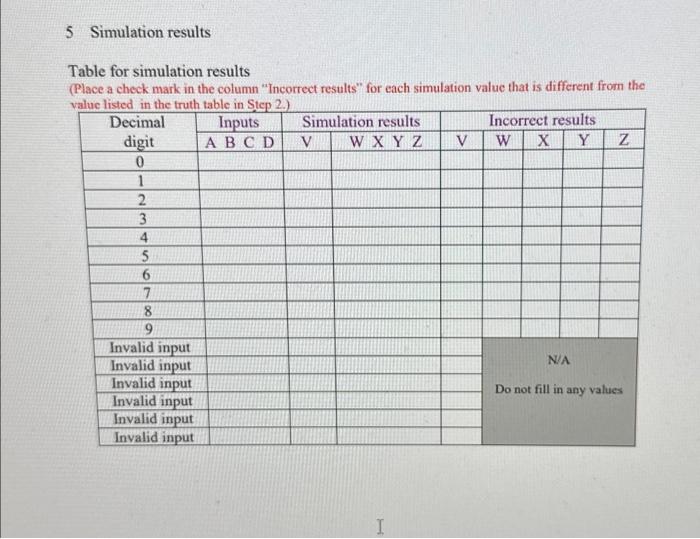 Solved Assignment 2 Design of a Binary Code Converter This | Chegg.com