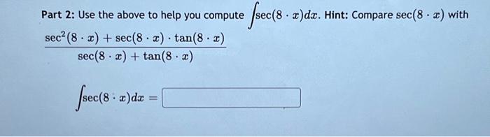 Solved Part 1: Complete the following computation of the | Chegg.com