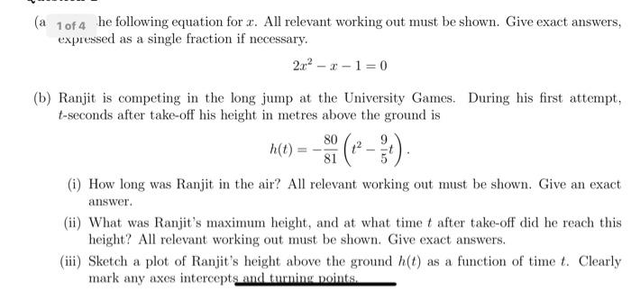 Solved (a 10f4 he following equation for 2. All relevant | Chegg.com