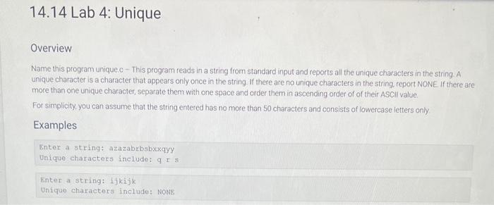 Solved Overview Name this program unique. - - This program | Chegg.com