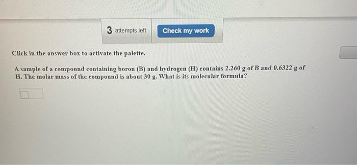 Solved Click in the answer box to activate the palette. A | Chegg.com