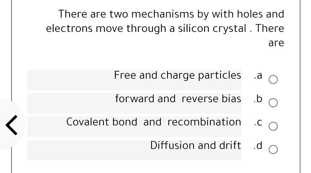 Solved There are two mechanisms by with holes and electrons | Chegg.com