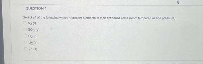 Solved Select all of the following which represent elements | Chegg.com