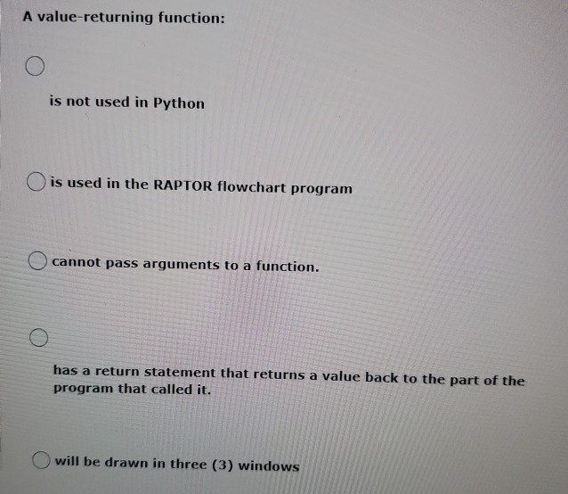 Solved A Value Returning Function Is Not Used In Python O 9235
