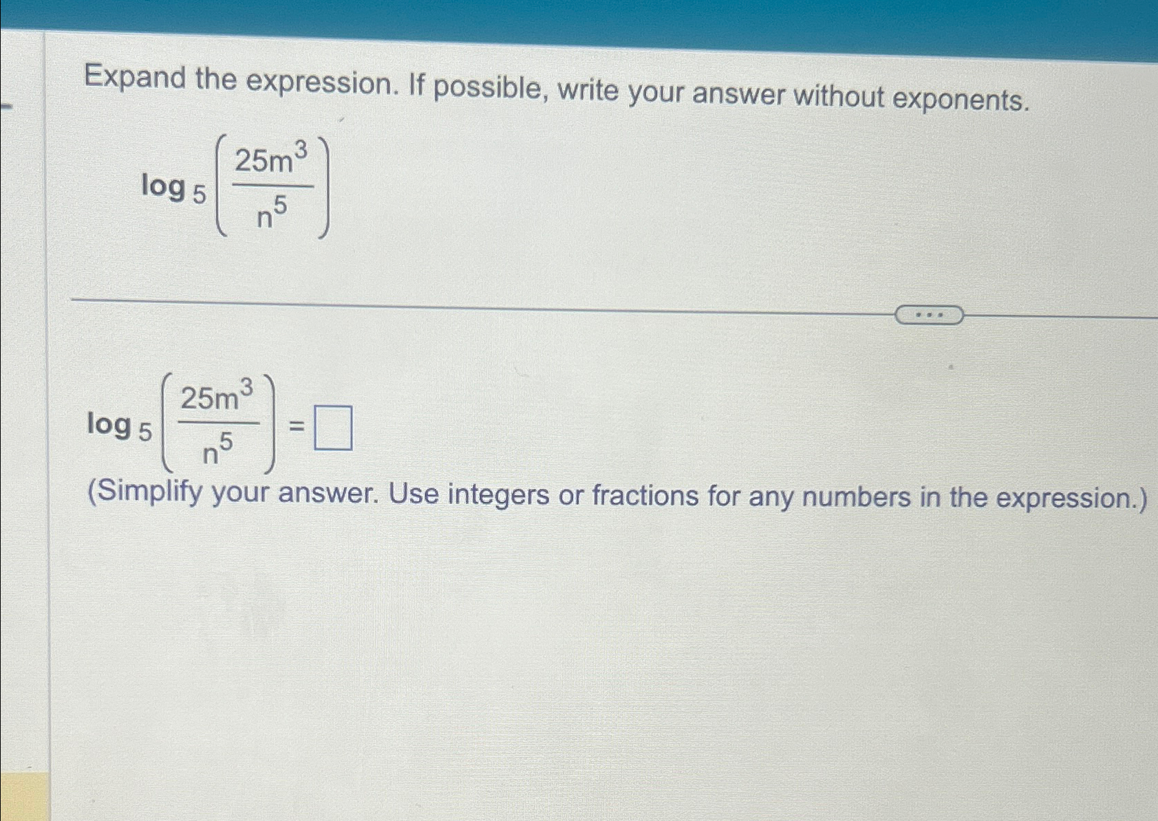 Solved Expand the expression. If possible, write your answer | Chegg.com