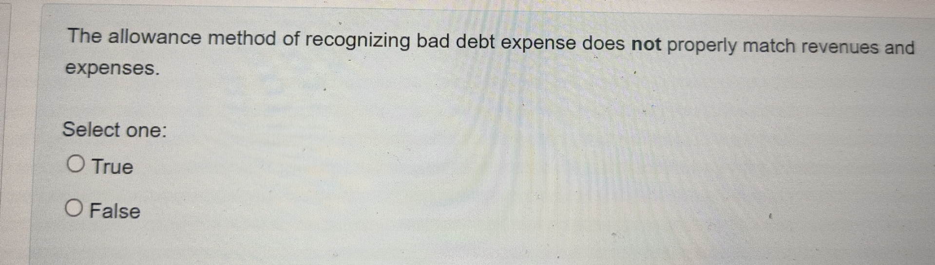 Solved The allowance method of recognizing bad debt expense | Chegg.com