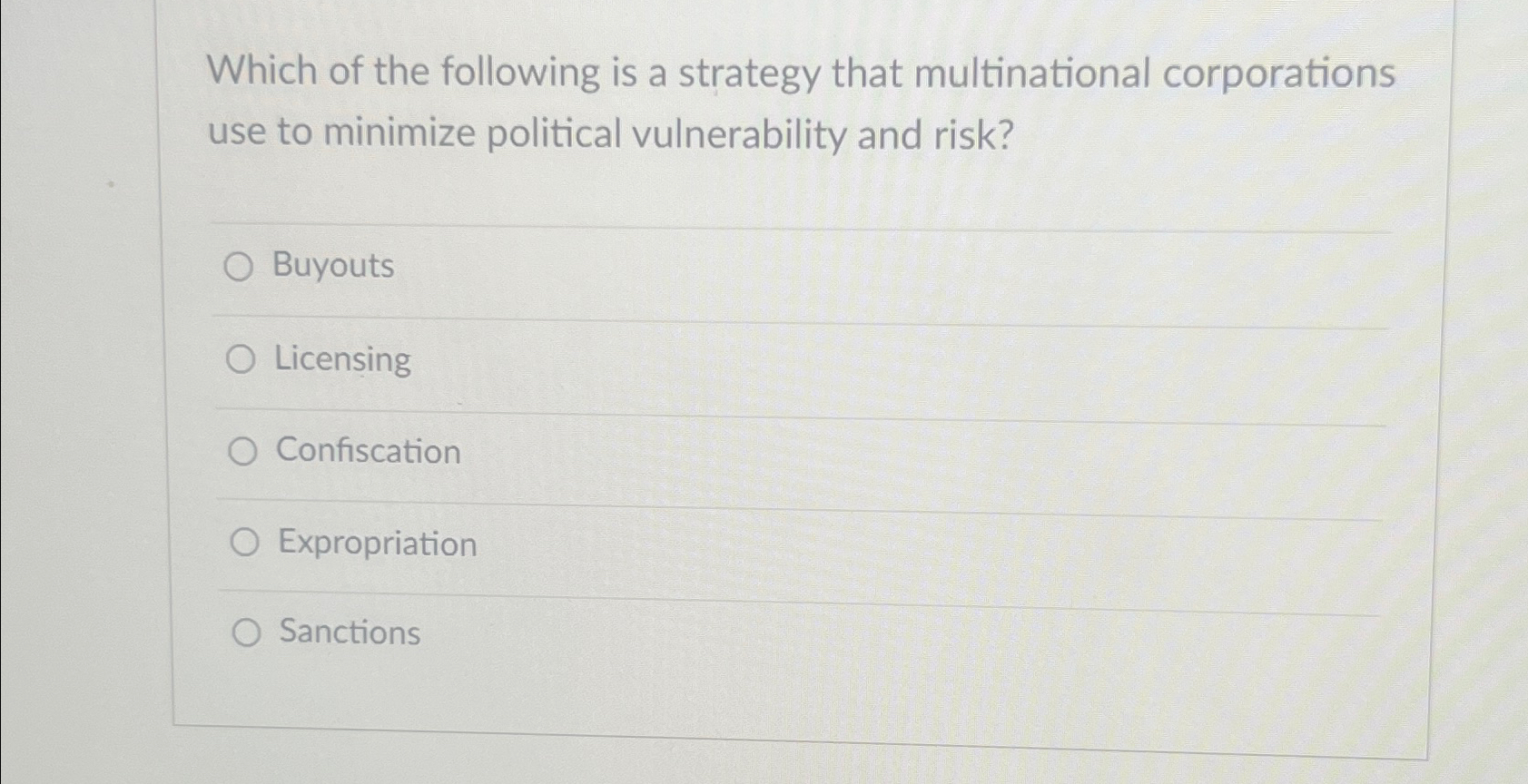 Solved Which of the following is a strategy that | Chegg.com