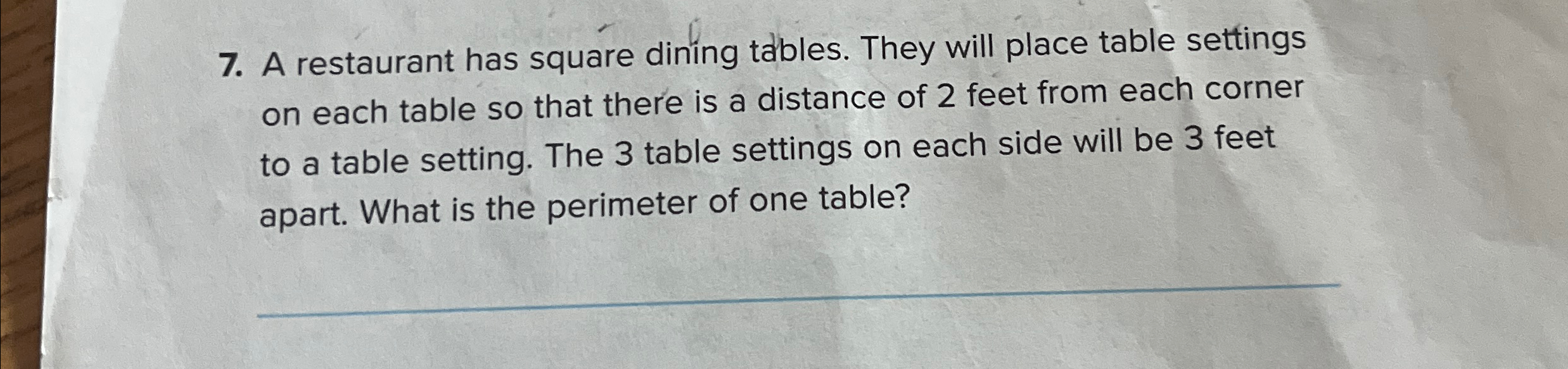 Solved A restaurant has square dining tables. They will | Chegg.com
