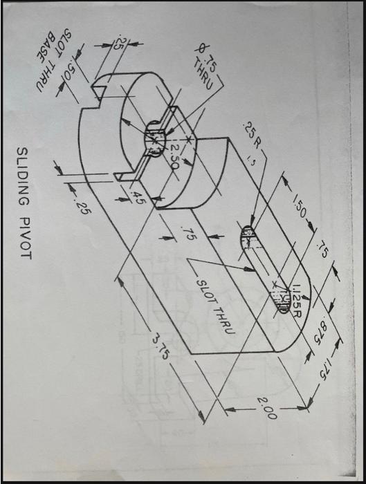 Solved given solid model missing 3rd angel views | Chegg.com