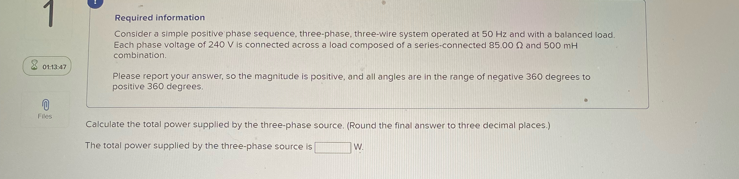 Required informationConsider a simple positive phase | Chegg.com