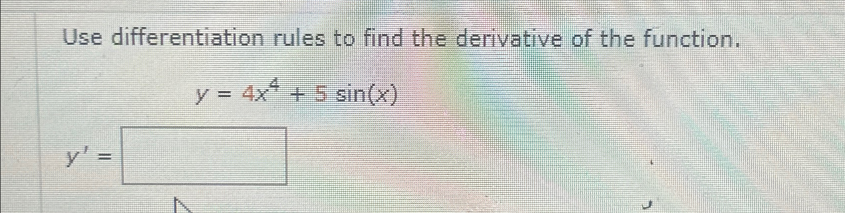 Solved Use differentiation rules to find the derivative of | Chegg.com