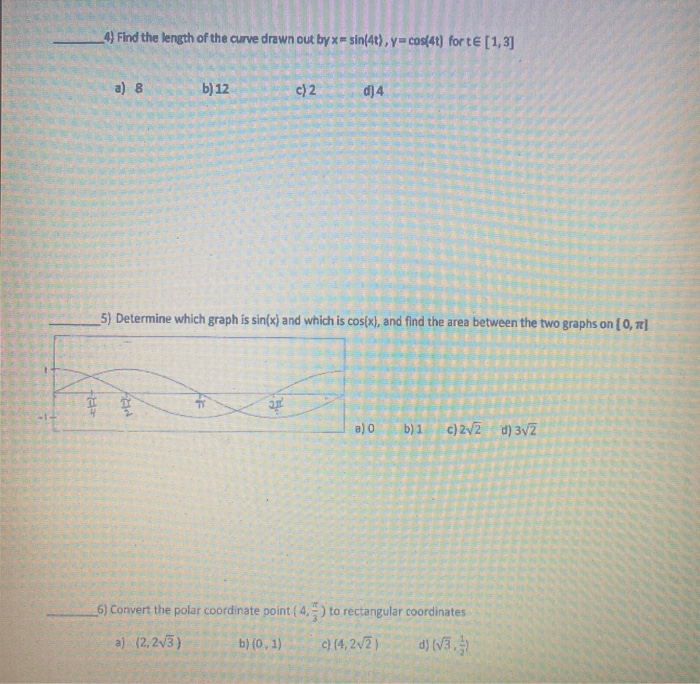 Solved Find the length of the curve sin(4t), y = cos(4t) | Chegg.com