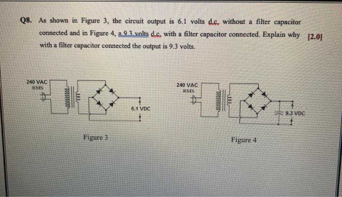 Solved Q8. As shown in Figure 3, the circuit output is 6.1 | Chegg.com