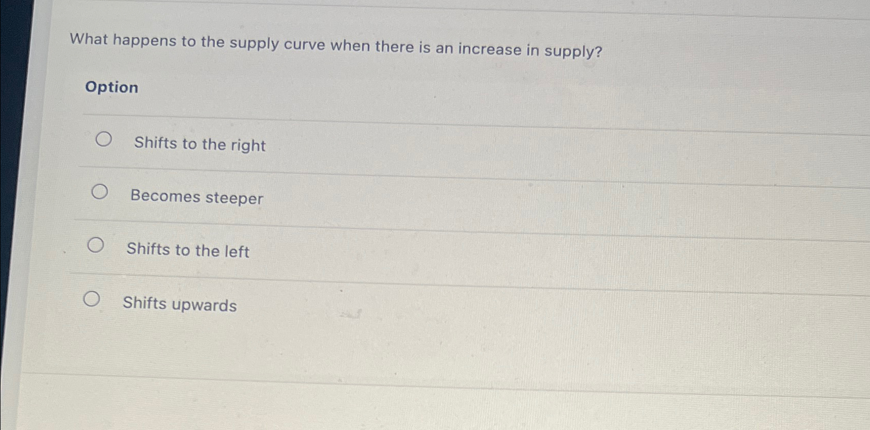 Solved What happens to the supply curve when there is an | Chegg.com