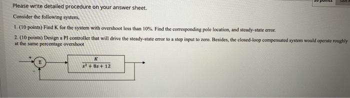 Pum Please write detailed procedure on your answer | Chegg.com