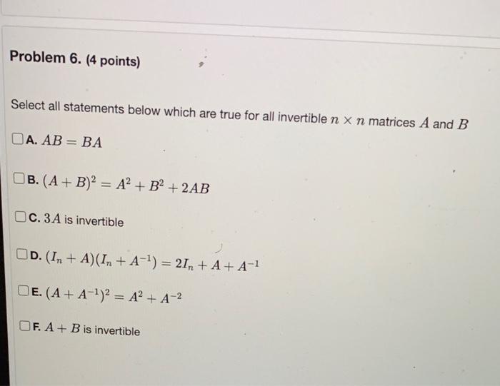 Solved Suppose an n×n matrix A is singular. Which of the | Chegg.com