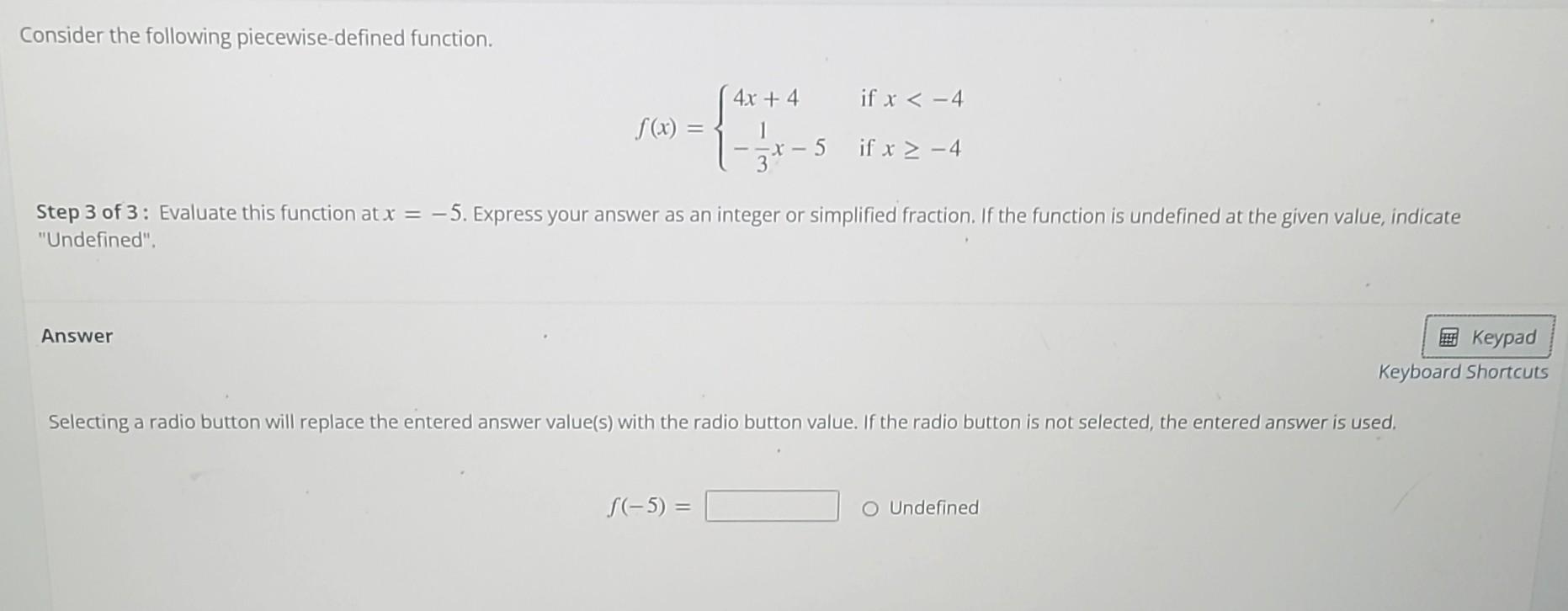 Solved consider the following piecewise-defined | Chegg.com