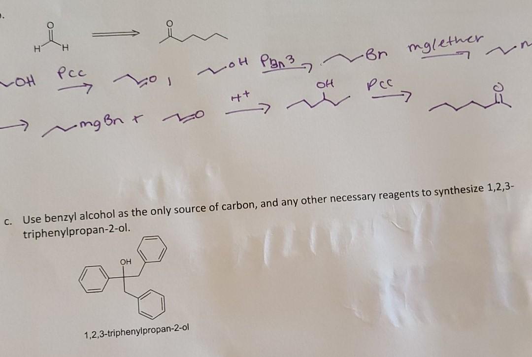 Solved use benzyl alcohol as the only Source of carbon and | Chegg.com