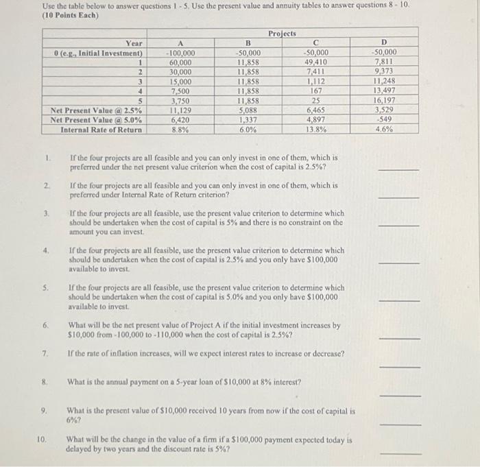[Solved]: Will you show me how to do problems 1-10? Use the
