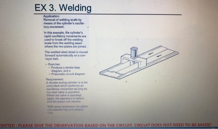 Solved EX 3. Welding Application: Removal of welding scale | Chegg.com