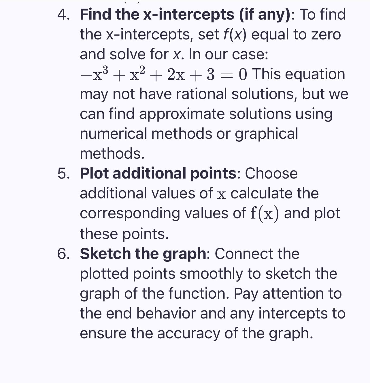 Solved Let's construct a polynomial function using the given | Chegg.com