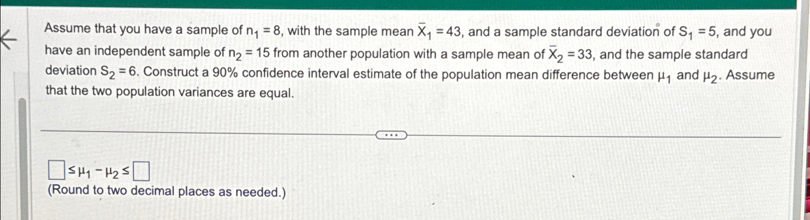 Solved NEED ASAP PLEASEAssume that you have a sample of | Chegg.com