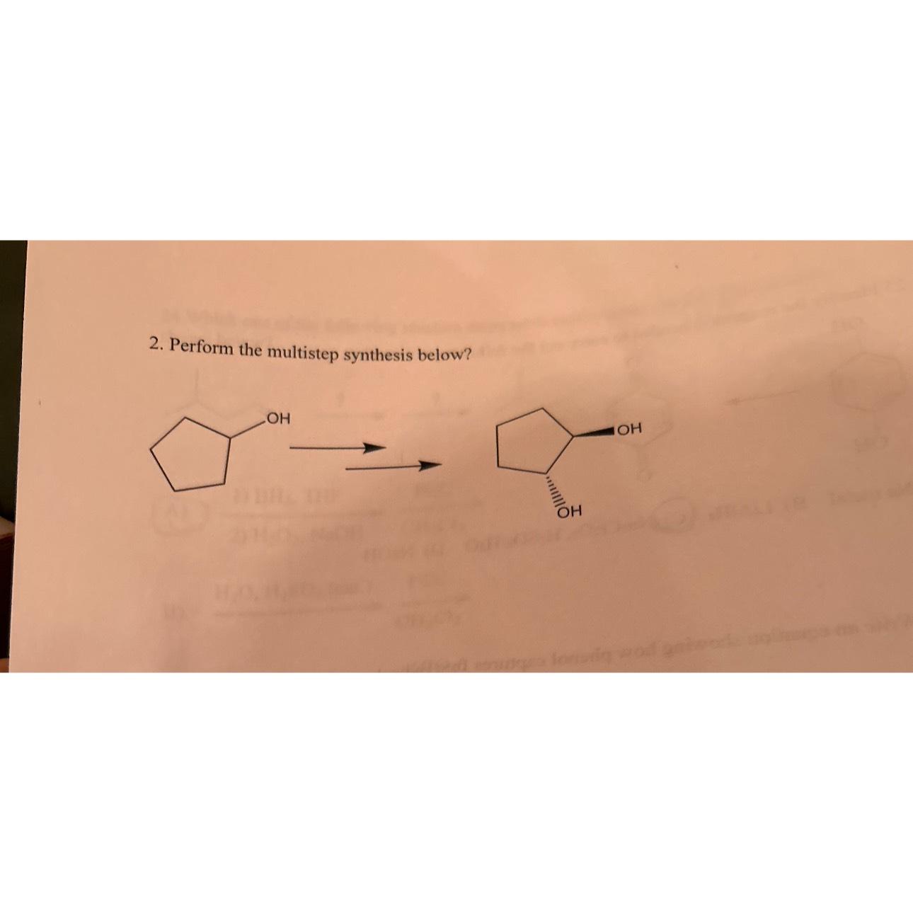 Solved Perform the multistep synthesis below? | Chegg.com