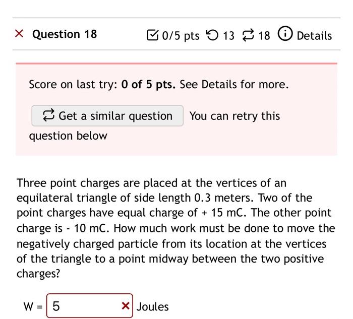 Solved Score on last try: 0 of 5 pts. See Details for more. | Chegg.com
