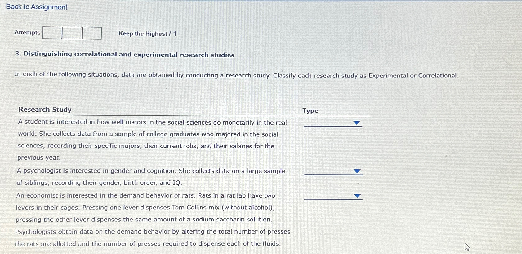 Solved Back to AssignmentAttempts Keep the Highest /13. | Chegg.com