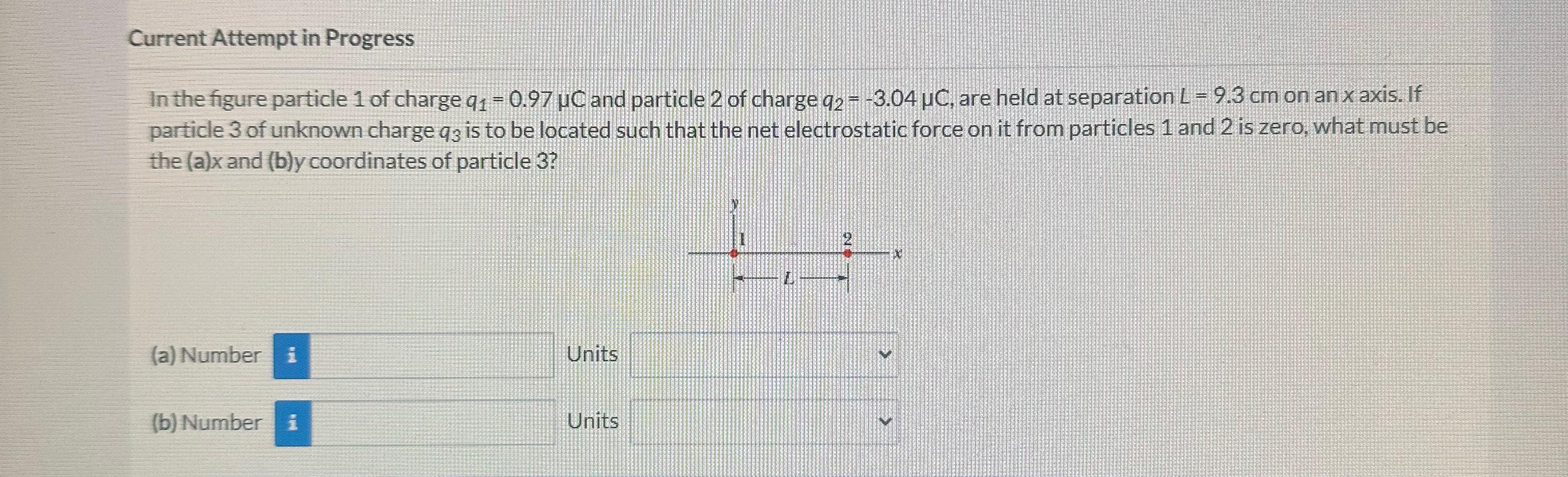 Solved Current Attempt in ProgressIn the figure particle 1 | Chegg.com