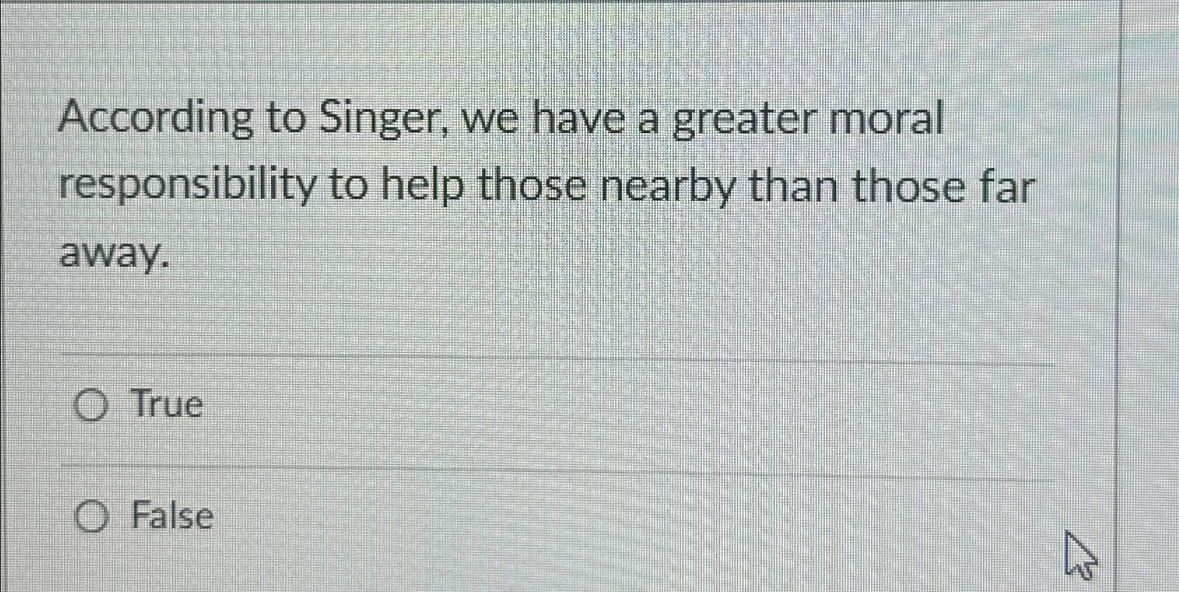 According to Singer, we have a greater moral | Chegg.com