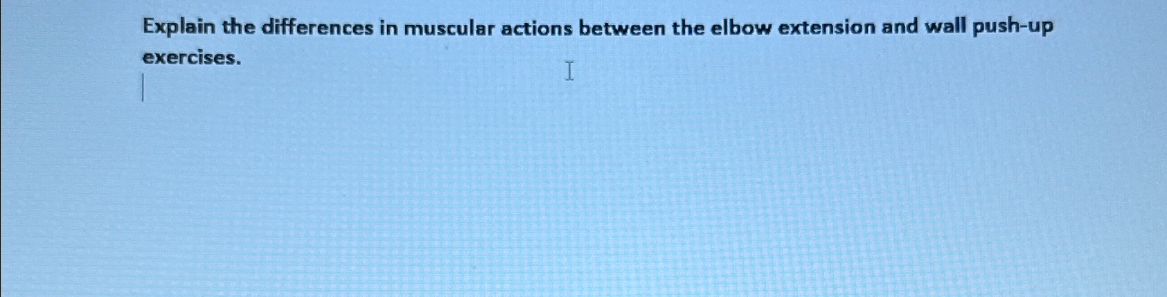 Solved Explain the differences in muscular actions between | Chegg.com