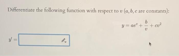 Solved Differentiate the following function with respect to | Chegg.com