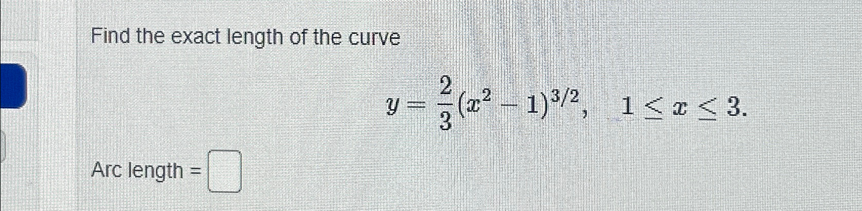 Solved Find the exact length of the | Chegg.com