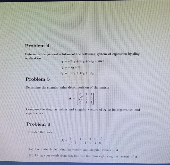 Solved Determine the general solution of the following | Chegg.com